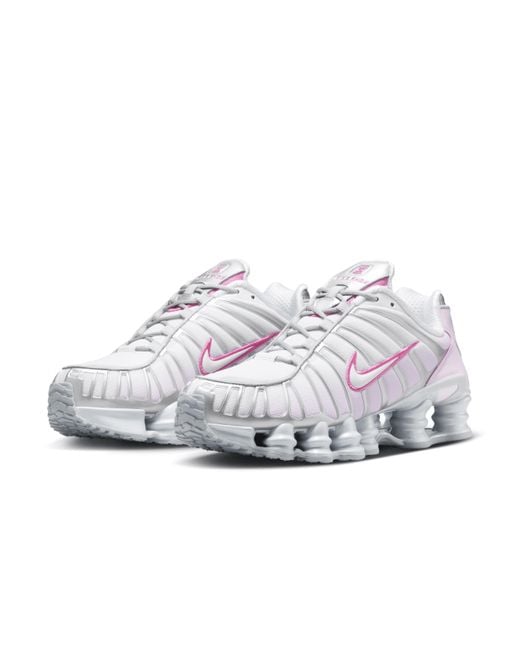 Nike Shox Tl Shoes in White | Lyst