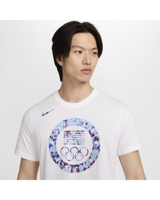 Nike Team Usa Essential T-shirt in White for Men | Lyst