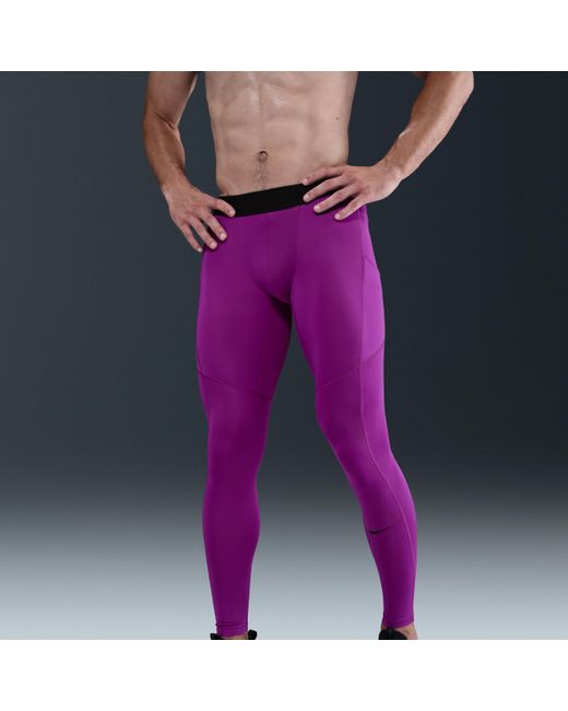 Nike Pro Dri-Fit Fitness Tights in Black for Men | Lyst