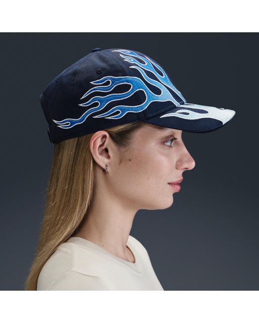 Nike Club Cap Structured Og Flame Cap in Blue | Lyst