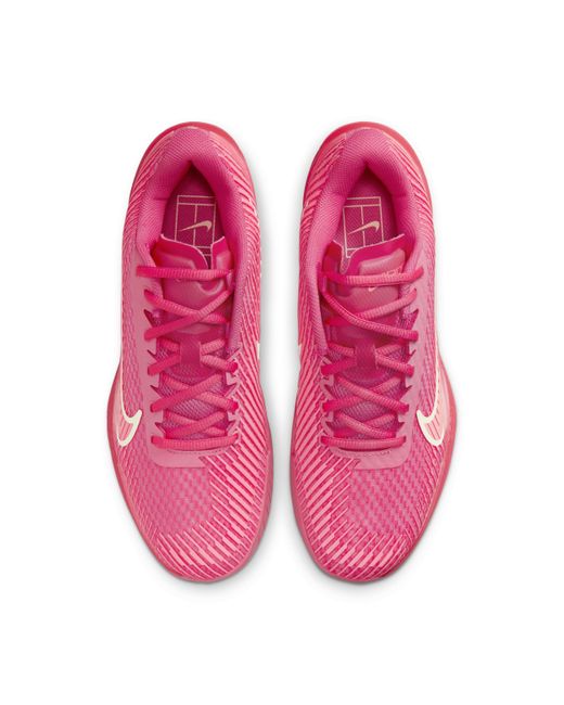 Nike Court Air Zoom Vapor 11 Hard Court Tennis Shoes in Pink | Lyst
