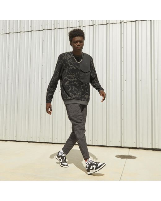 Nike Dunk Low Retro Shoe Leather in Black for Men | Lyst