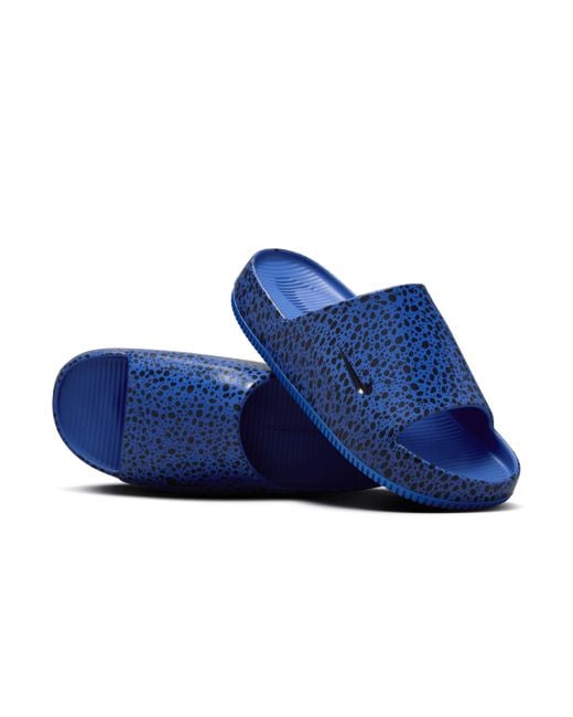 Nike Calm Electric Slides in Blue for Men | Lyst
