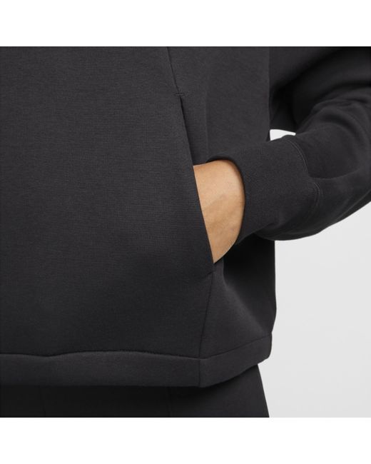Nike Sportswear Tech Fleece Oversized Hoodie in Black | Lyst