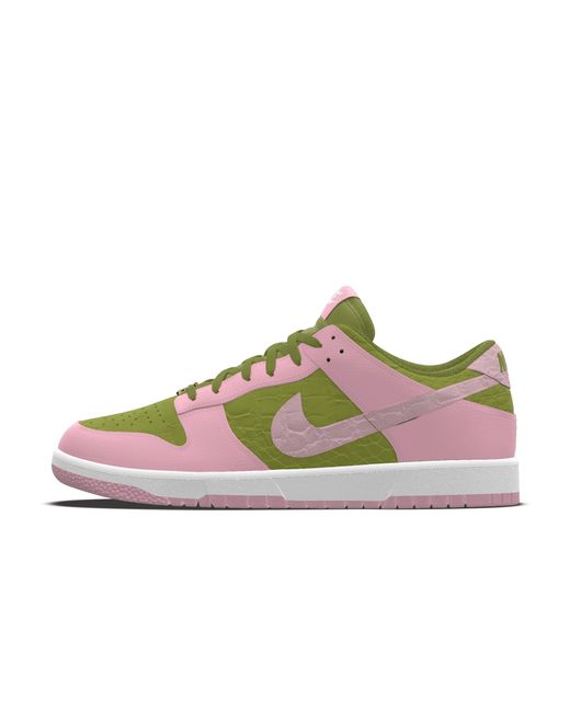 Nike Dunk Low Unlocked By You Custom Shoes in Pink for Men | Lyst