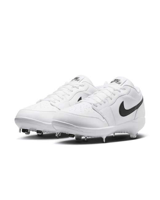 Nike 1 Retro Low Metal Baseball Cleats in White for Men | Lyst