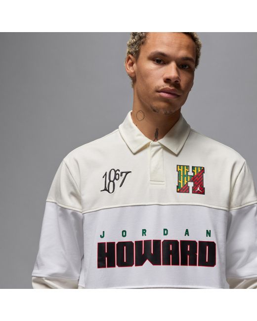 Nike X Howard University Long-Sleeve Rugby Top in Gray for Men | Lyst