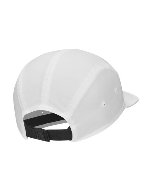 Nike Dri-fit Fly Unstructured Swoosh Cap in White | Lyst