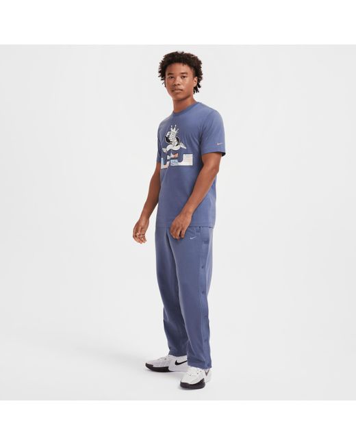 Nike 'Lebron Standard Issue Therma-Fit Basketball Pants in Blue for Men ...