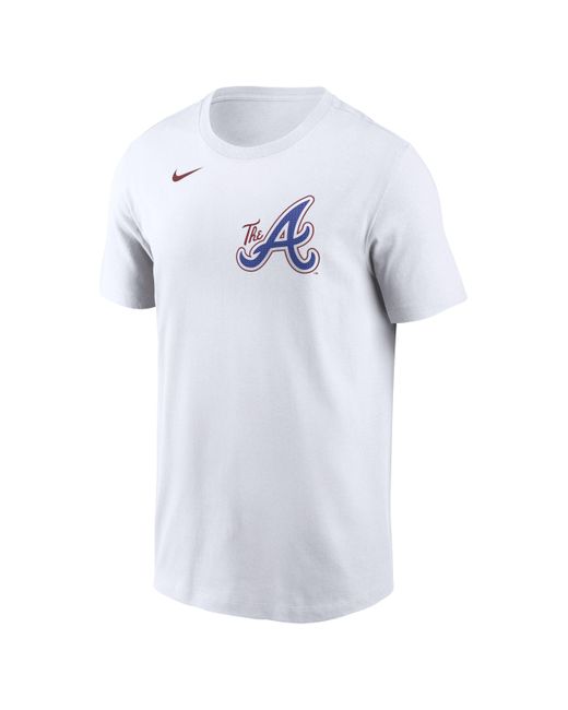 Nike Austin Riley Atlanta Braves City Connect Fuse Mlb T-shirt in Blue ...