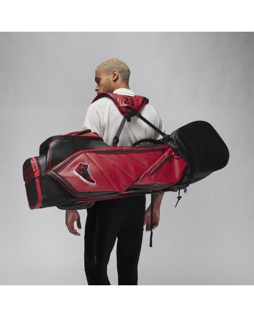 Nike Fade Away Luxe 6-Way Golf Bag in Red | Lyst