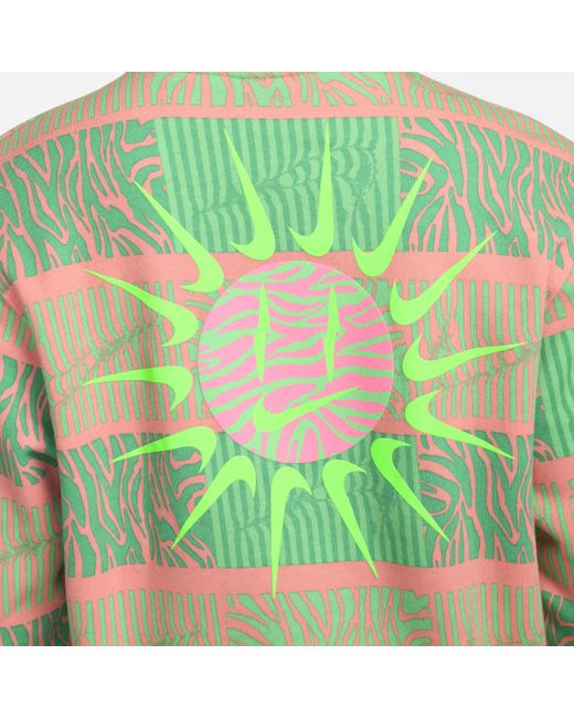 Nike Sportswear Club Fleece Trippy Safari Sweatshirt in Green for Men ...