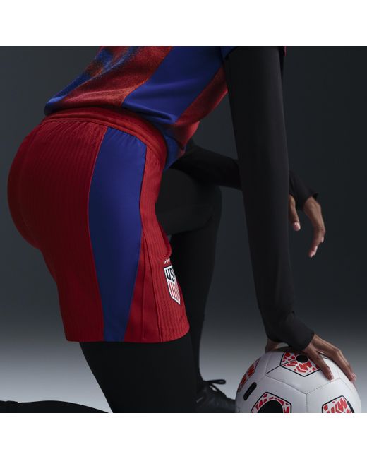 Nike Uswnt 2024 Match Away Dri-Fit Adv Soccer Shorts in Red | Lyst