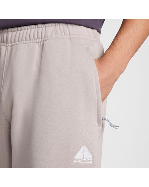 Nike Acg Lungs Therma-Fit Repel "Tuff Fleece" Pants in Gray | Lyst
