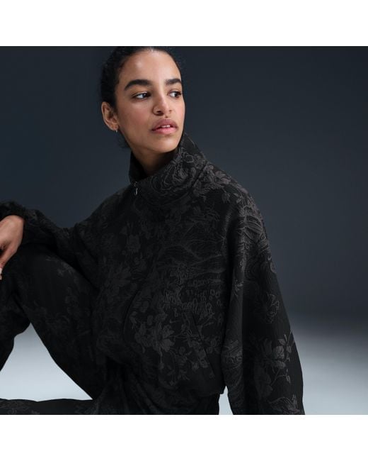 Nike Sportswear Collection Oversized Jacquard Track Jacket in Blue | Lyst