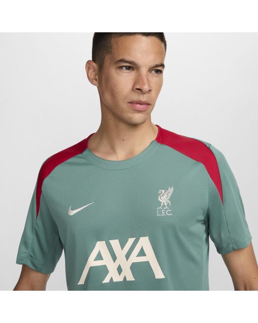 Nike Liverpool Fc Strike Dri-fit Soccer Short-sleeve Knit Top in Green ...