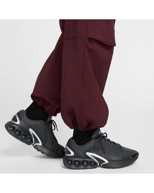 Nike Tech Woven Oversized Pants in Red for Men | Lyst