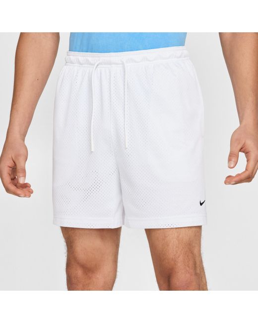 Nike Dri-Fit 5" Mesh Basketball Shorts in White for Men | Lyst