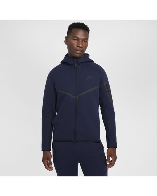 Nike Tech Full-Zip Windrunner Hoodie in Blue for Men | Lyst