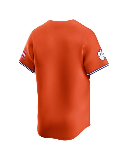 Nike Clemson Tigers College Limited Baseball Jersey in Orange for Men ...