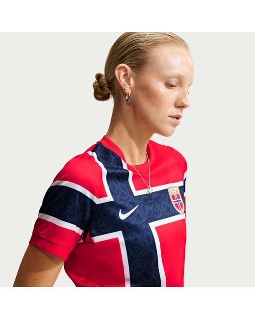 Nike Norway National Team 2026 Stadium Home Dri-Fit Soccer Jersey in ...