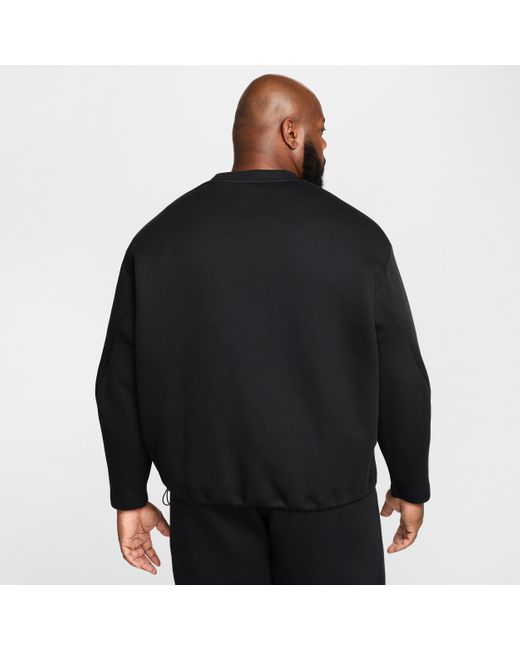 Nike Tech Fleece Crew in Black for Men | Lyst