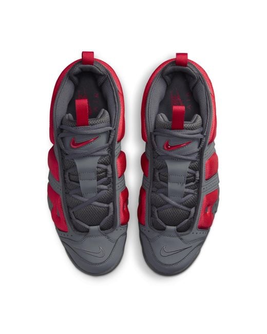 Nike Air More Uptempo Low Shoes in Red for Men | Lyst