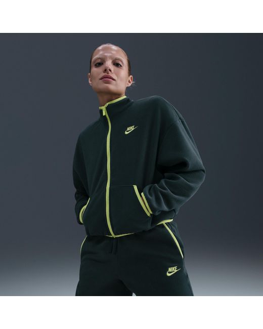 Nike Sportswear Club Fleece Loose Cozy Track Jacket in Blue | Lyst