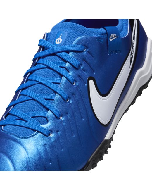 Nike Tiempo Legend 10 Pro Turf Low-Top Football Shoes in Blue for Men ...