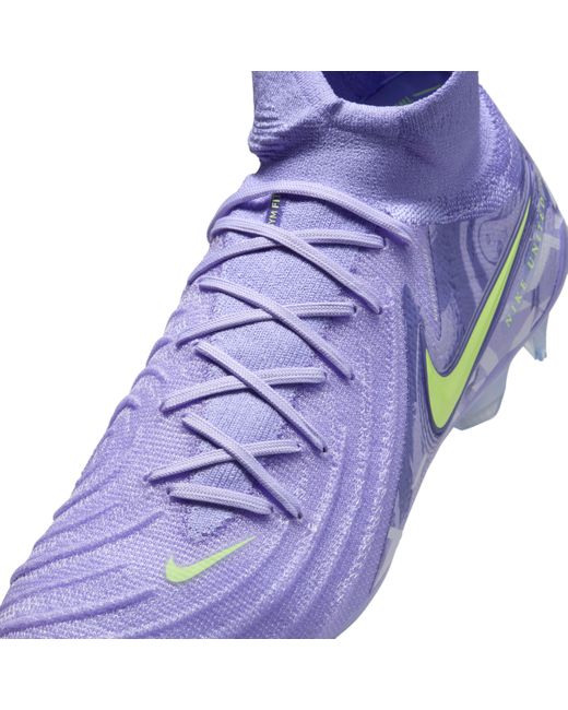 Nike United Phantom Luna 2 Elite Fg High-Top Soccer Cleats in Purple ...