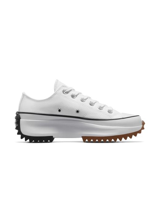 Converse Nike Run Star Hike Platform Shoes in White | Lyst