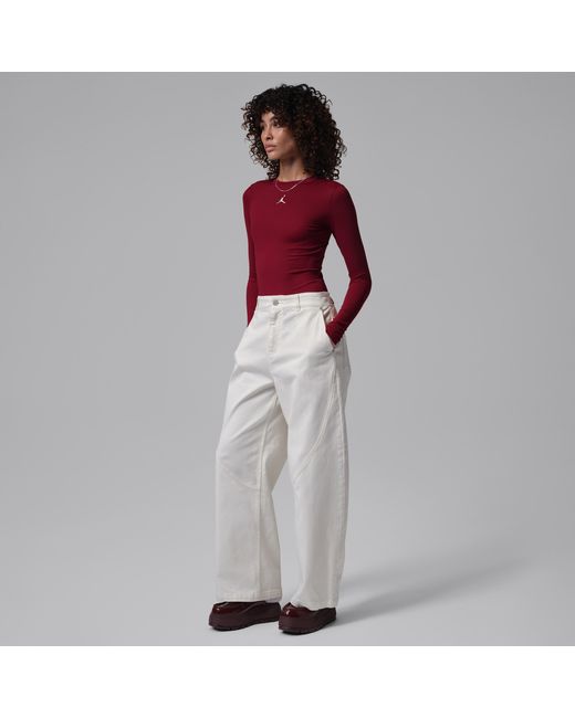 Nike Brooklyn Essentials Bodysuit in Red | Lyst