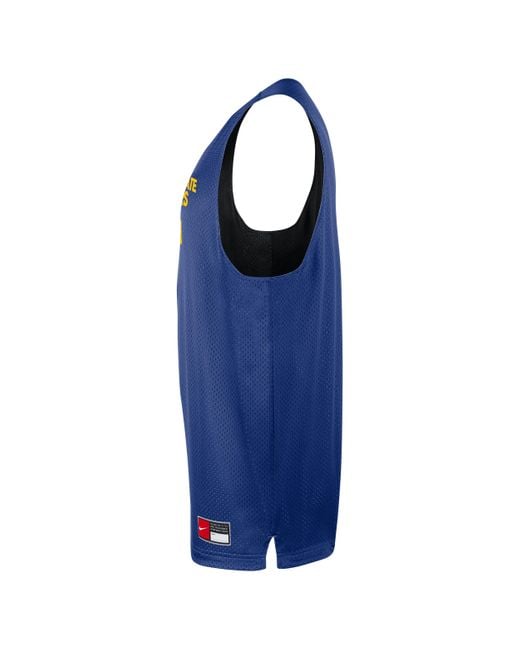 Nike Golden State Warriors Courtside Nba Mesh Practice Jersey in Blue ...