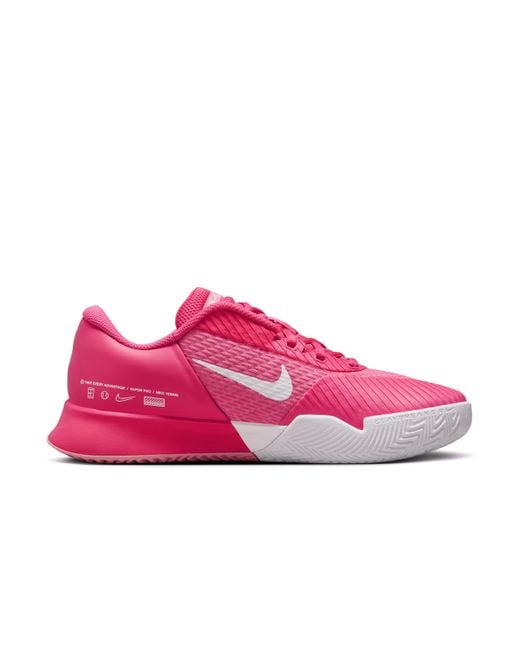 Nike Court Air Zoom Vapor Pro 2 Clay Tennis Shoes in Pink | Lyst