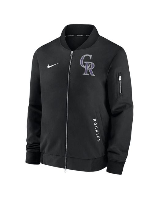 Nike Chicago Sox Authentic Collection Dugout Mlb Full-Zip Bomber Jacket ...