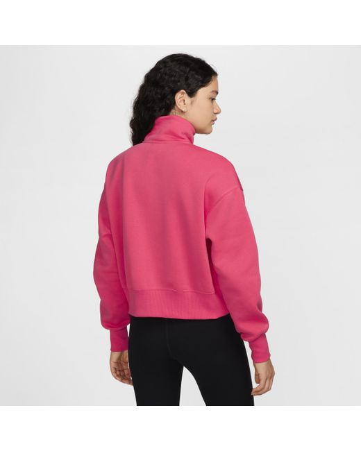 Nike Sportswear Phoenix Fleece Oversized Track Jacket in Red | Lyst