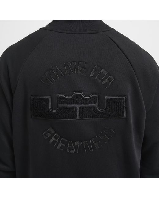 Nike Lebron Standard Issue Therma-Fit Basketball Jacket in Black for ...