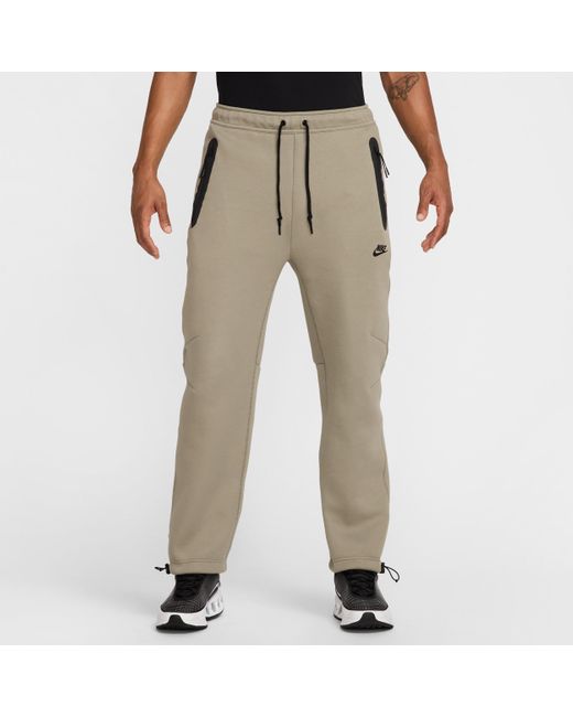 Nike Tech Fleece Open-Hem Pants in Natural for Men | Lyst