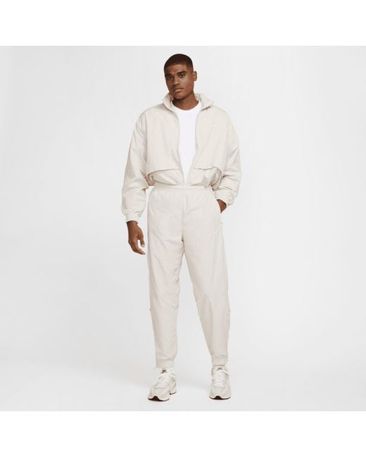 Nike Solo Swoosh Track Pants in White for Men | Lyst