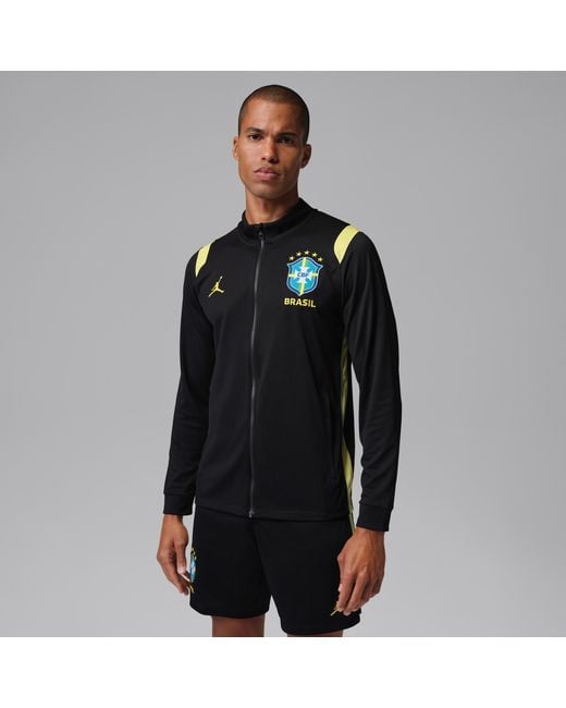 Nike Brazil Academy Pro Dri-Fit Soccer Track Jacket in Black for Men | Lyst