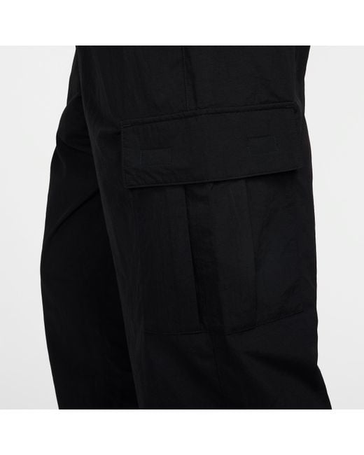 Nike Club Woven Cargo Trousers in Black for Men | Lyst