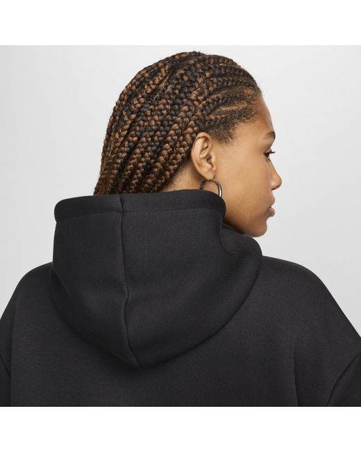 Nike Sportswear Tech Fleece Oversized Hoodie in Black | Lyst