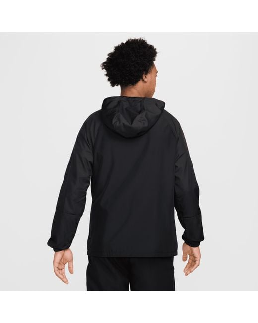 Nike Academy+ Repel Soccer Anorak Jacket in Black for Men | Lyst