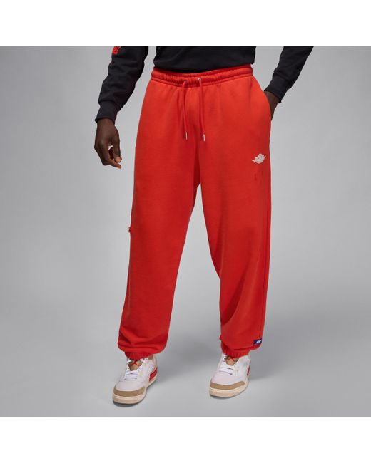 Nike Rare Air Fleece Pants in Red for Men | Lyst