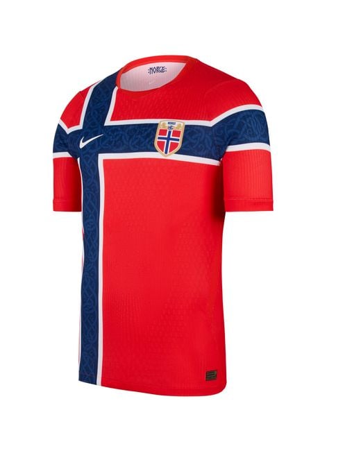 Nike Norway National Team 2026 Match Home Aero-Fit Soccer Jersey in Red ...