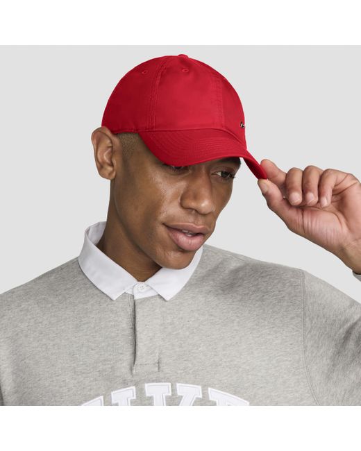 Nike Dri-fit Club Unstructured Metal Swoosh Cap | Lyst
