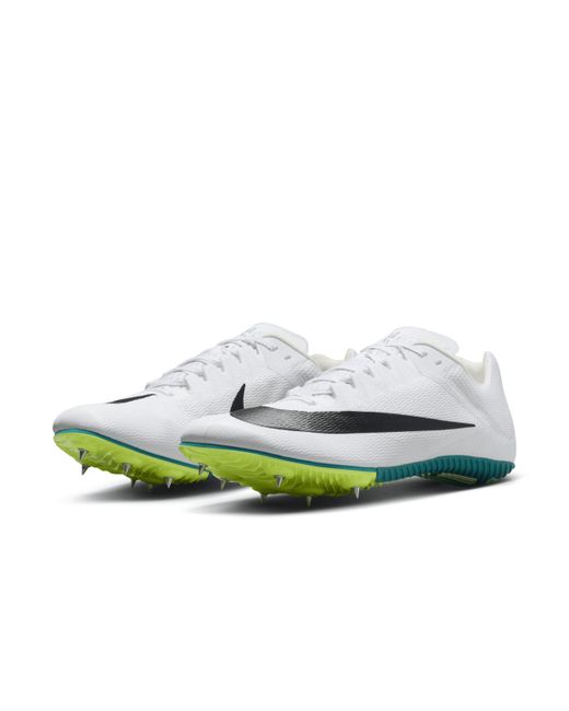 Nike Zoom Rival Track & Field Sprinting Spikes in White for Men | Lyst