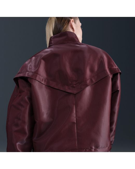 Nike Sportswear Windrunner Shine Jacket in Red | Lyst