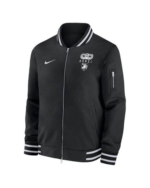 Nike Army Knights Rivalry Sideline College Full-Zip Bomber Jacket in ...