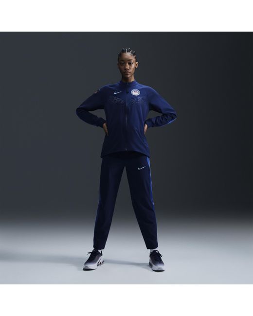 Nike Team Usa Jacket in Blue | Lyst